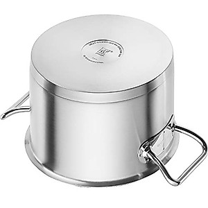 ZWILLING 65122-200 Pro Stew Pot 7.9 inches (20 cm) (with Glass Lid), Two-Handed, Stainless Steel, 3-Layer Bottom Structure, Induction Compatible, 1.2 gal (3.0 L)