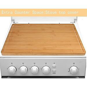 XXXL Extra Large Bamboo Cutting Board 24x16 Inches Largest Stove Top Wood Carving Board for Turkey BBQ Meat Vegetable with Juice Groove Over Sink