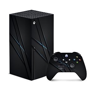 TACKY DESIGN Legendary Infinite Space Skin Compatible for Xbox Series x Skin Futuristic Console & Two Controller Skin, Xbox x Sticker Premium Vinyl 3M Decal Full wrap, Xbox Cover