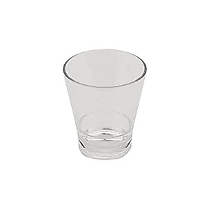 G.E.T. S-11-CL-EC 12 oz. Clear Rim-Full Stackable Glass, Break Resistant (Pack of 4)
