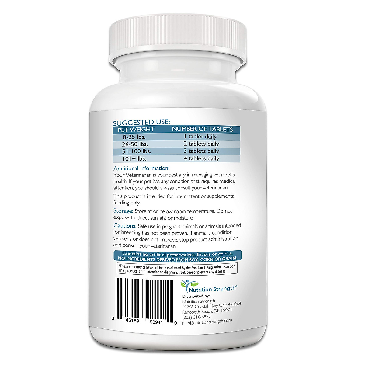 Nutrition Strength Multivitamins for Dogs, Daily Vitamin and Mineral Support, Nutritional Dog Supplements for All Canine Breeds and Sizes, Promotes Immune Health in Pets, 120 Chewable Tablets