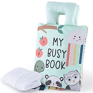 The Peanutshell Soft Cloth Busy Book for Toddlers | Toddler Travel Toys | Interactive Books for Toddlers