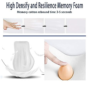 Lumbar Support Pillow,100% Memory Foam ,Breathable 3D Mesh Cover and Adjustable Strap,Orthopedic Backrest and Ergonomic Design for Back Pain Relief,Back Support for Office Chair and Car Seat