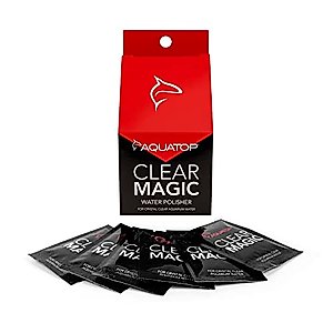Aquatop Clear Magic Water Polisher, 6 Pack – For Saltwater & Freshwater Tanks, Aquarium Cleaner, Water Clarifier for Fish Tank, Keeps Water Crystal-Clear, Fish Tank Cleaning Tools