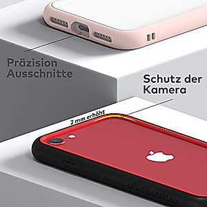 RhinoShield Bumper Compatible with [iPhone SE 3 / SE 2/8 / 7] | CrashGuard NX - Shock Absorbent Slim Design Protective Cover 3.5M / 11ft Drop Protection - Black