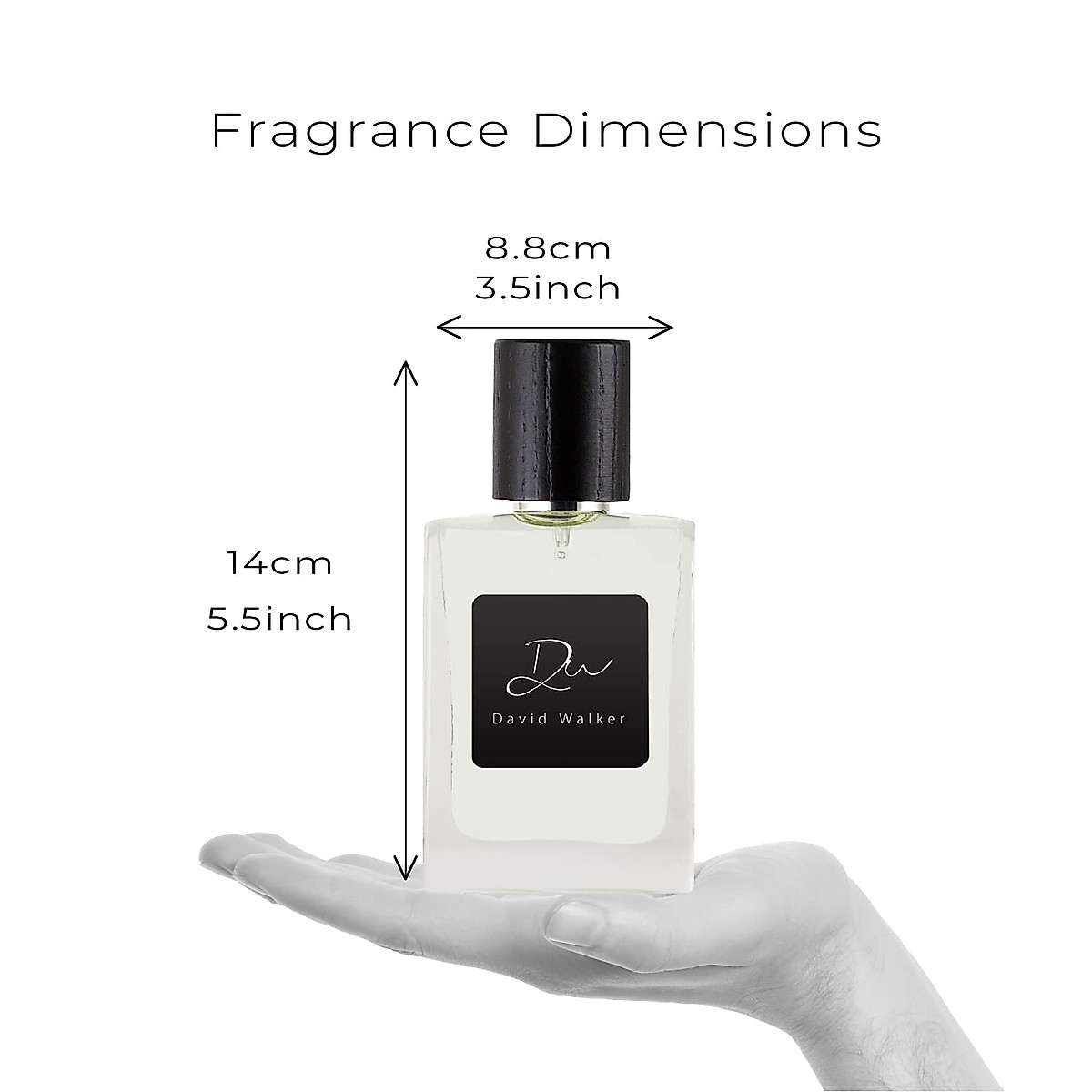 David Walker Suit Fragrance | Original Fragrance | London Black Edition | Eau de Parfum | Long lasting perfumes for Men | Green Apple, Pine | 50ml/1.7oz (Pack of 1)