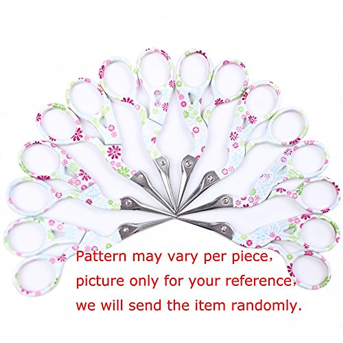 BIHRTC 3.6" Floral Design Stainless Steel Sharp Tip Classic Stork Scissors Crane Design Sewing Scissors DIY Tools Dressmaker Shears Scissors for Embroidery, Craft, Needle Work, Art Work & Everyday Use