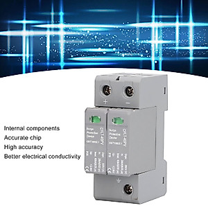 2P House Protective Device DC 600V 40KA 36mm DIN Rail Protector for Lightning Protection Safe Submission Device,CHLT 40PV