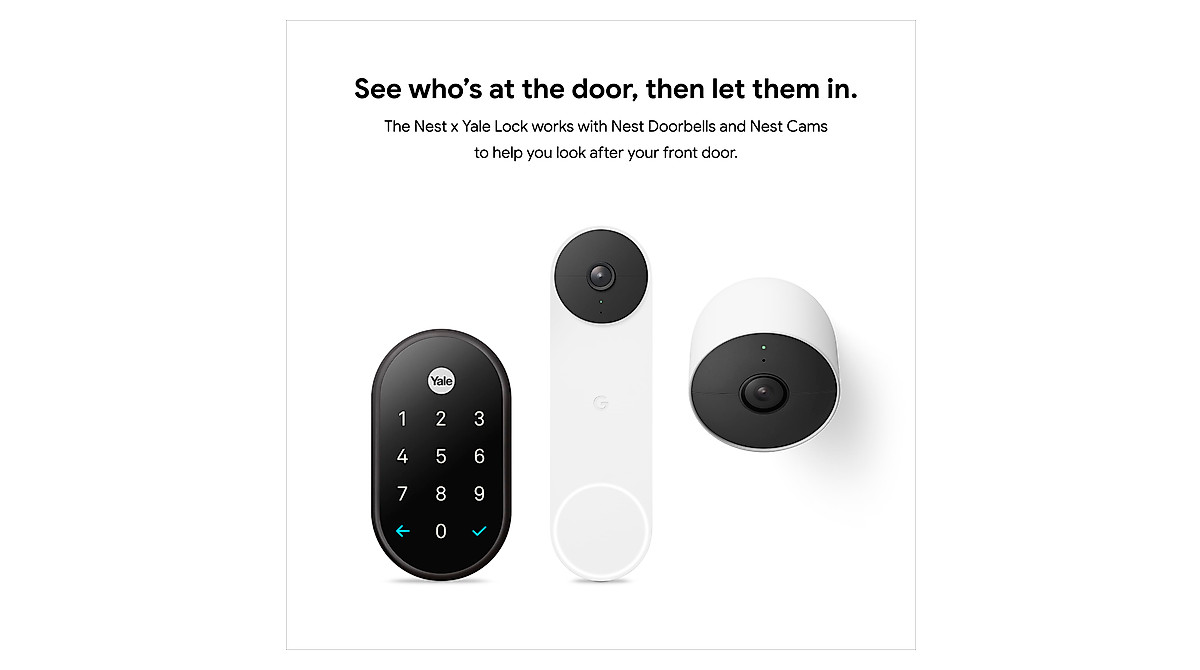 Google Nest x Yale Lock - Keyless Smart Lock for Front Door