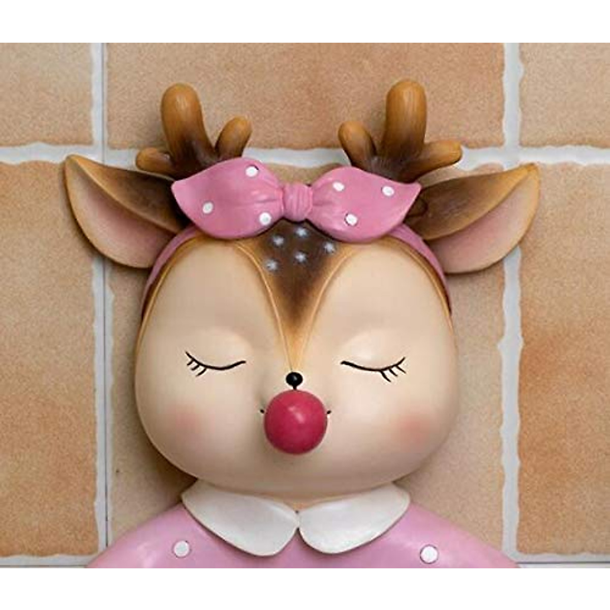SHUANGJ Toilet Toilet Paper Towel Roll Paper Box Creative Cartoon Cute Sika Deer Roll Paper Hanger Wall-Mounted Free Punch Fantasy Unicorn