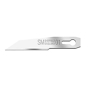 5 Blade Pack Swann Morton Heavy Duty Craft Knife Blades for SM00 and SMO-R Handles (5 each SM01 Blades)