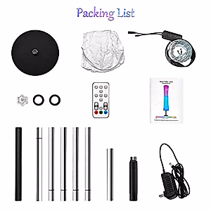 sdaiv RGB Led Floor Lamps, DIY Mode Color Changing Lamp with Alexa & Google APP Control, Music Sync Light for Living Room Bedroom (Round)