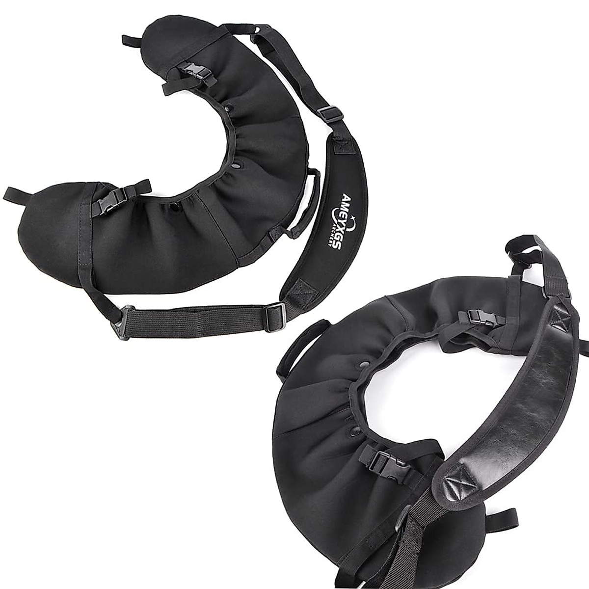 ZSHJGJR Archery Compound Bow Sling String Protector Compound Bow Cams Sling Case Carrying Shoulder Strap Holder Compound Bow Accessories for Outdoor Hunting (black)