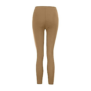 SMIDOW Amazon Outlet Clearance Yoga Pants Women Pack High Waisted Leggings for Women Plus Size Seamless Scrunch Butt Gym Yoga Pants Stretch Pull-on Jeggings Activewear Khaki S