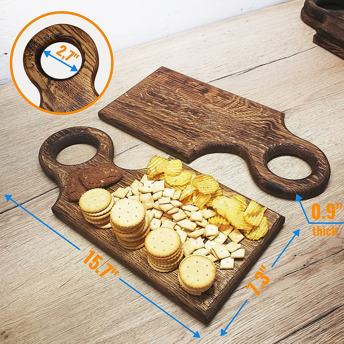 CUSINIUM Handcrafted Oak Serving Board CU-5