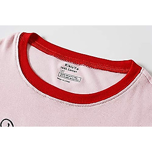 KikizYe Baby Girls Long Sleeve Ladybug Pajama Sets 100% Cotton Pjs Toddler Size 12-18 Mothes