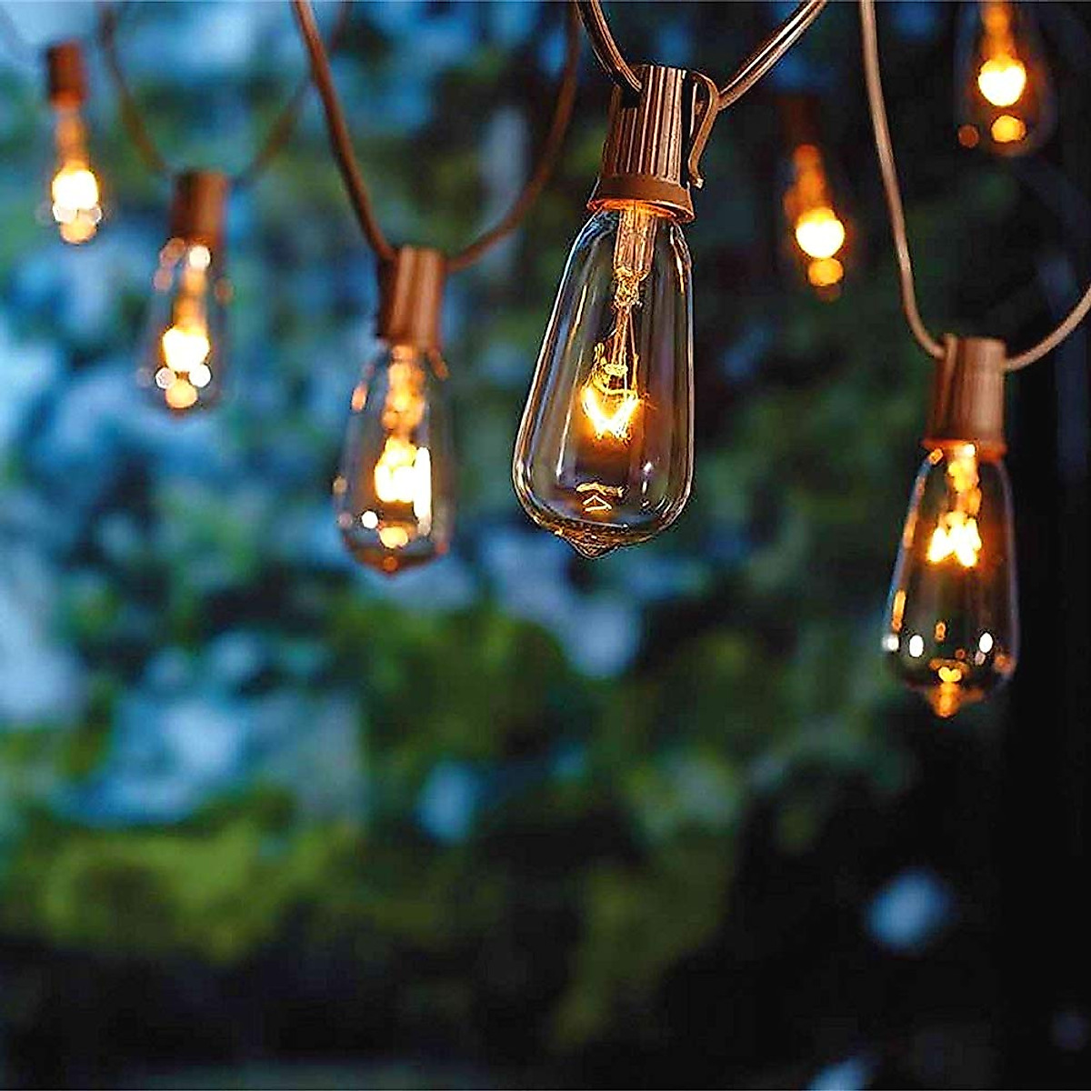 20Ft Edison Outdoor String Lights - Vintage Style