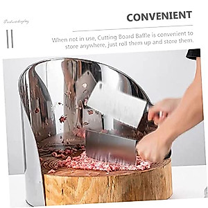 Cabilock Sink Screen Metal Screen Round Cutting Board Black Cutting Board Grill Weight Press Cutting Boards for Kitchen Dishwasher Safe Kitchen Accessory Compact Cutting Board Guard Baffle