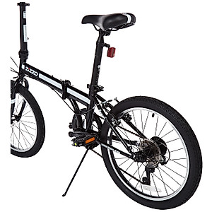 ZiZZO Ferro 20-inch 29 lbs Light Weight Folding Bike (Black)