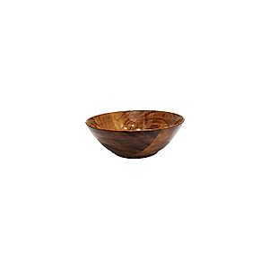 Wooden Bowl for Dry Fruits, Fresh Fruits and Snacks, 8" Diameter X 3" Height