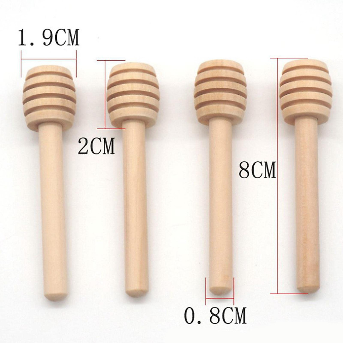 ＫＬＫＣＭＳ 10x Wooden Spoon Dipper Server for Maple Syrup , 8cm