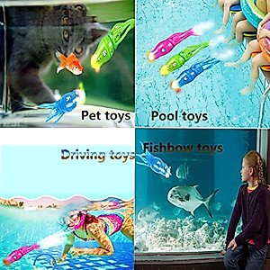 Diving Squid Pool Bath Toys for Kids,Electric Octopus Diving Fish,Torpedo Summer Toys, Swimming Training Pool Game for Learning to Swim,Squid Underwater Toys for Kids and Adults(8.3in,Blue)