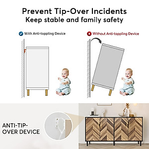 Likein Black Storage Cabinet with 2 Doors, Modern Sideboard Buffet Cabinet with Storage, Black Accent Storage Cabinet with Doors & Adjustable Shelves for Living Room, Office, Hallway, Entryway