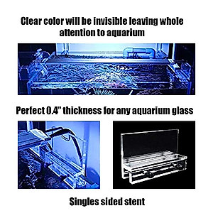 Belmaks Hanging Aquarium Clear Acrylic Fish Tank LED Light Holder Lamp Fixtures Support Stands Box Aquatic Fish Tank Lighting Tools
