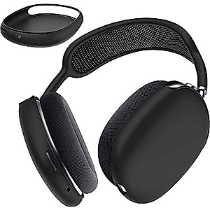 SaharaCase Liquid Silicone Cover Case for Apple AirPods Max [Rugged] Headphone Protection Antislip Grip Slim (Black)