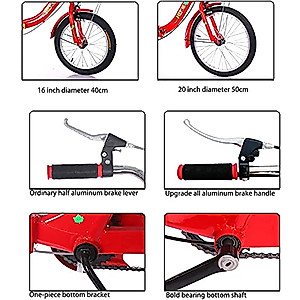 WEIMMIN Adult Tricycle Folding Tricycle for Seniors Comfortable seat 3 Wheel Bicycle with Shopping Basket Double Chain 20 Inch Shock Absorber Front Fork for Parents and Children Maximum Load 400Ib