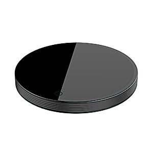 Baobaishaoze Electric Coffee Cup Warm Desk, Smart Heated tea beverage Milk Cocoa Water Soup, Touch Sensing ON / OFF, warming plate Office Home Desk Use{Black}, 4.72X4.72X0.51 (KFPY08)