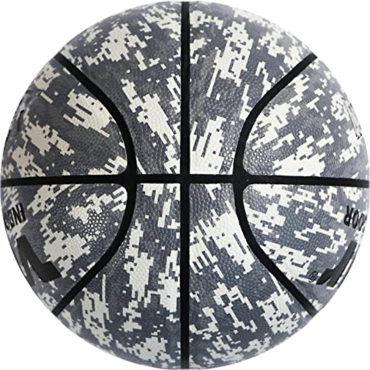 vtur Basketball 29.5" Size 7 for Men's Outdoor Indoor Basketball Official Regulation Size Made for Basketball Games (Gray)