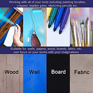 12 Pieces Halloween Stencils Reusable Plastic Halloween Theme Drawing Stencils for Painting on Wood Walls Fabrics Window, 7.9 Inches