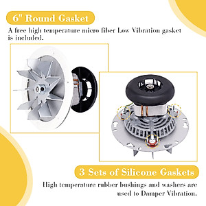 Adviace Replacement 812-4400 Exhaust Combustion Blower for Quadrafire/Quadra-Fire Castile & Santa Fe & Contour Pellet Stoves and Inserts