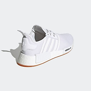 adidas Originals mens Nmd_r1 Sneaker, White/White/Gum, 10.5 US