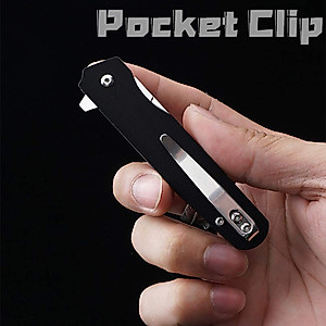 edcfans EDC Folding Scalpel Knife: G10 Handle, EDC Pocket Utility Knife with 10 Replaceable Scalpel Blades.