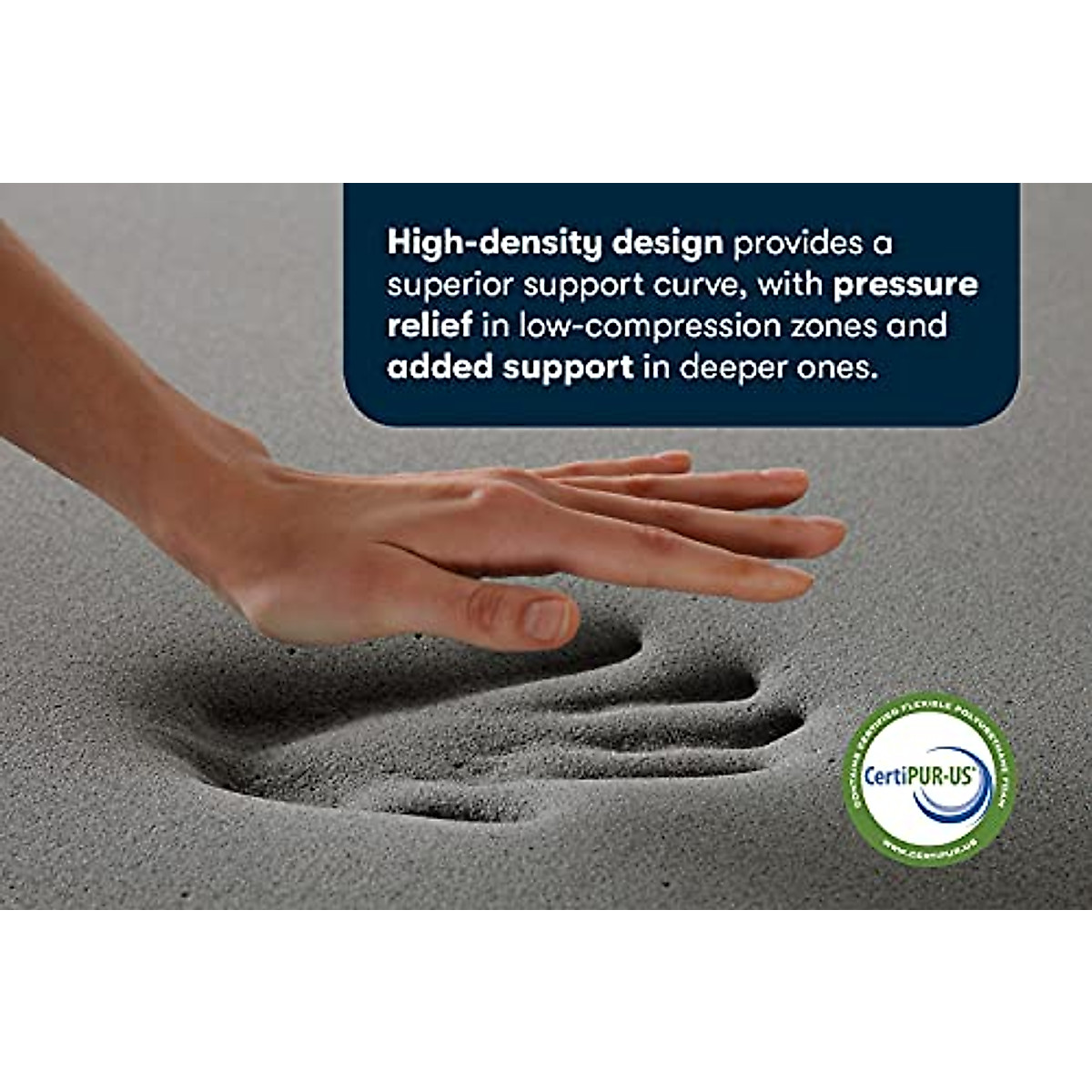 Serta Carbon Dream 3" Memory Foam Mattress Topper