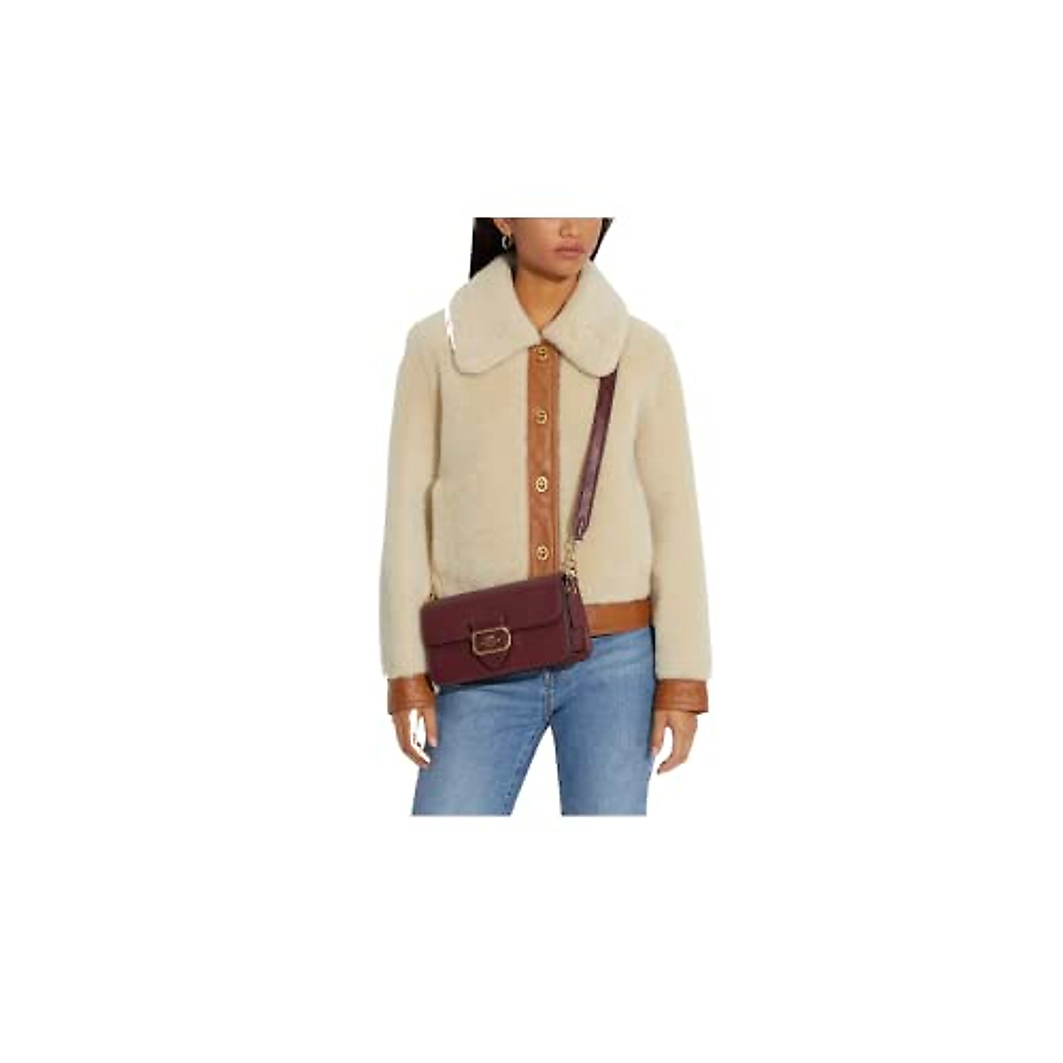 COACH Morgan Shoulder Bag (IM/Black Cherry Multi)