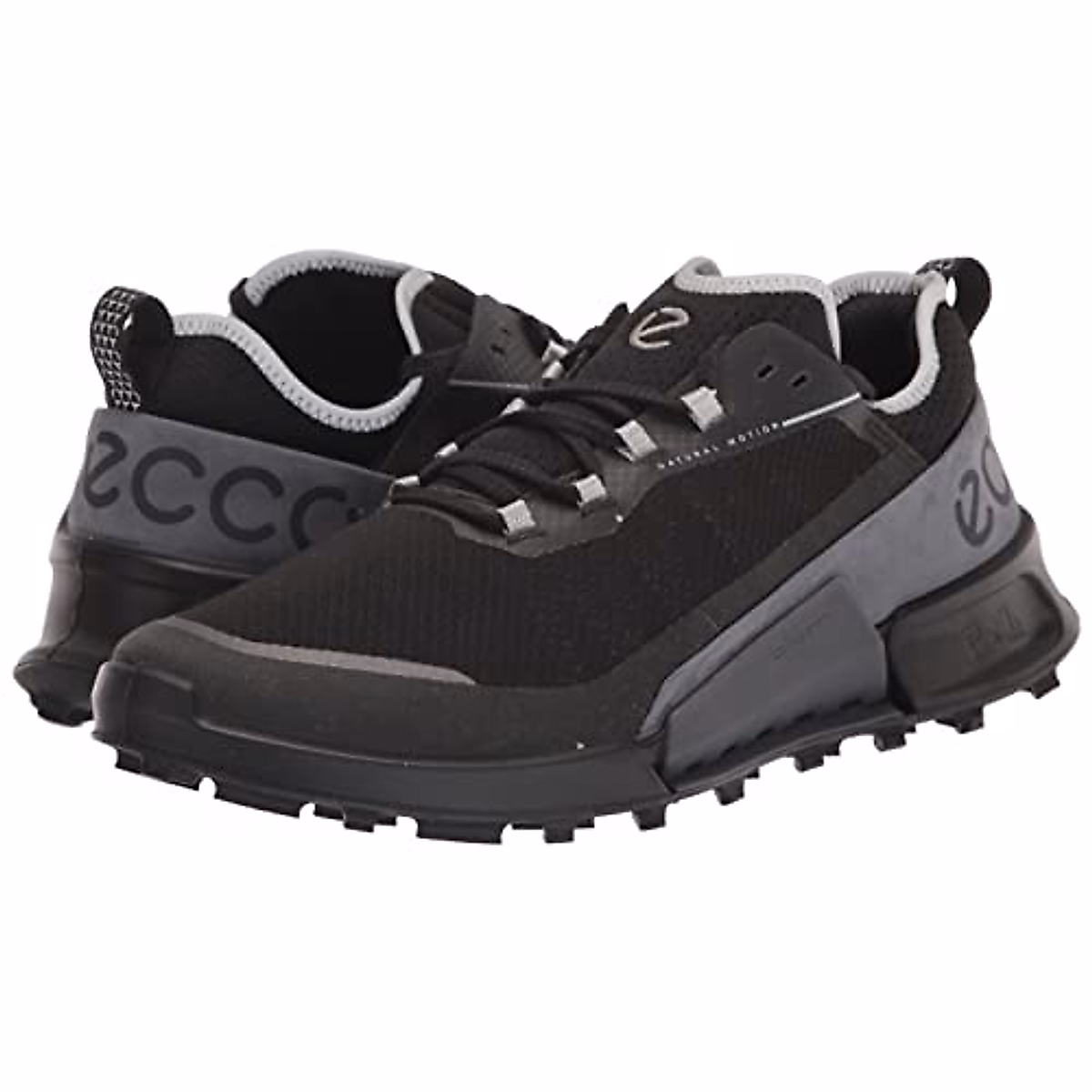 ECCO Men's Biom 2.1 Low Textile Trail Running Shoe, Black/Black/Magnet, 8-8.5