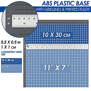 MROCO Paper Cutter 12" Cut Length Paper Trimmer, Guillotine Paper Trimmer with 12 Sheet Capacity Paper Slicer with Drawer Storage, Heavy Duty Guillotine Paper Cutters and Trimmers for Cardstock