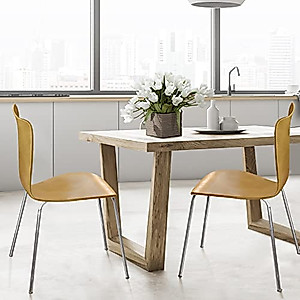 Legare Modern Ergonomic Bent Plywood Chair for The Home, Office, or Work Space, Natural