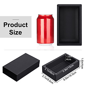 Zonon 15 Pieces Kraft Boxes Rectangle Drawer Boxes Mini Crafts Cardboard Present Boxes Present Packaging Boxes for Business Soap Jewelry Candy Weeding Party Favors (Black,5.9 x 3.1 x 1.6 Inch)