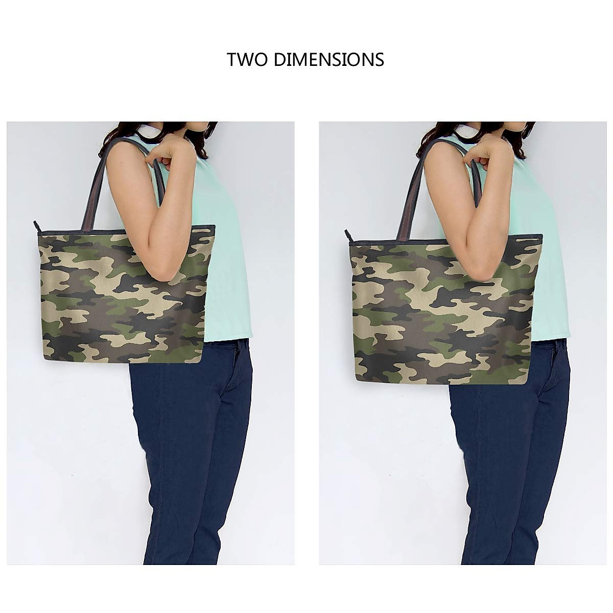 Abstract Camo Camouflage Handbags and Purse for Women Tote Bag Large Capacity Top Handle Shopper Shoulder Bag