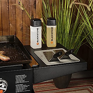 Blackstone 4222 Silicone Large Griddle Spatula Mat Serving Spoon Drip Pad & Grill Utensil Holder for Kitchen, Stovetop, Cooking & Countertop-Heat Resistant, Non Slip, Heavy Duty, (9.25" x 12.2"), Gray