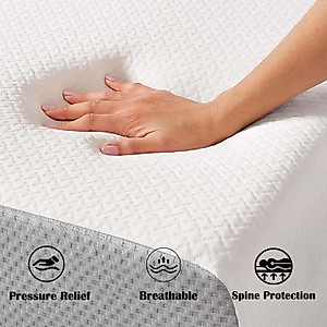 VFD 6 inch Full Size Memory Foam Mattress, Soft Plush Feel, White