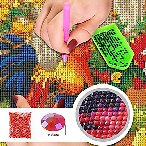 Custom Diamond Art Painting Kits for Adults with Your Photos,Full Drill Round, Customized Diamond Art Private Gifts, Custom Personalized Picture for Home Wall Decor 11.8x11.8 inches