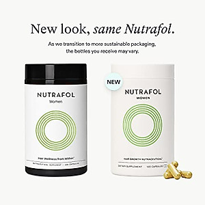 Nutrafol Fullest Hair Kit | Women Hair Supplement & Growth Activator | Ages 18-44 | Supports Visibly Stronger, Thicker Hair | Patent-Pending Ashwagandha Exosome Technology | 3 Month Supply