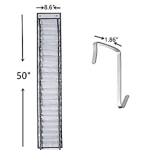 LA QUEENIE Vinyl Rolls Storage Organizer,Vinyl Storage Rack with 24 Roll Compartments,Wall Mount Vinyl Holder Bag for Craft Room,Door,Closet,Wrapping Paper