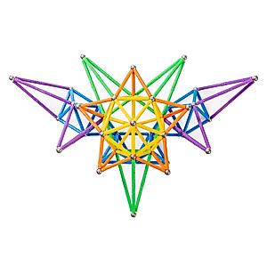 BANBBY 145pcs Magnetic Toys Upgraded 2.28 inches Building Sticks Set for Kids Magnet Games (10 Colors)