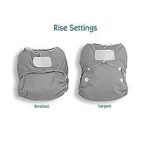 Thirsties Natural Newborn All in One Reusable Cloth Diaper, Hook & Loop Closure, Rainbow (5-14 lbs)